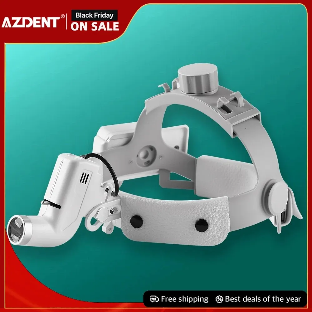 Dental LED Headlight With Magnifying Glasses Adjustable Brightness Spot ...
