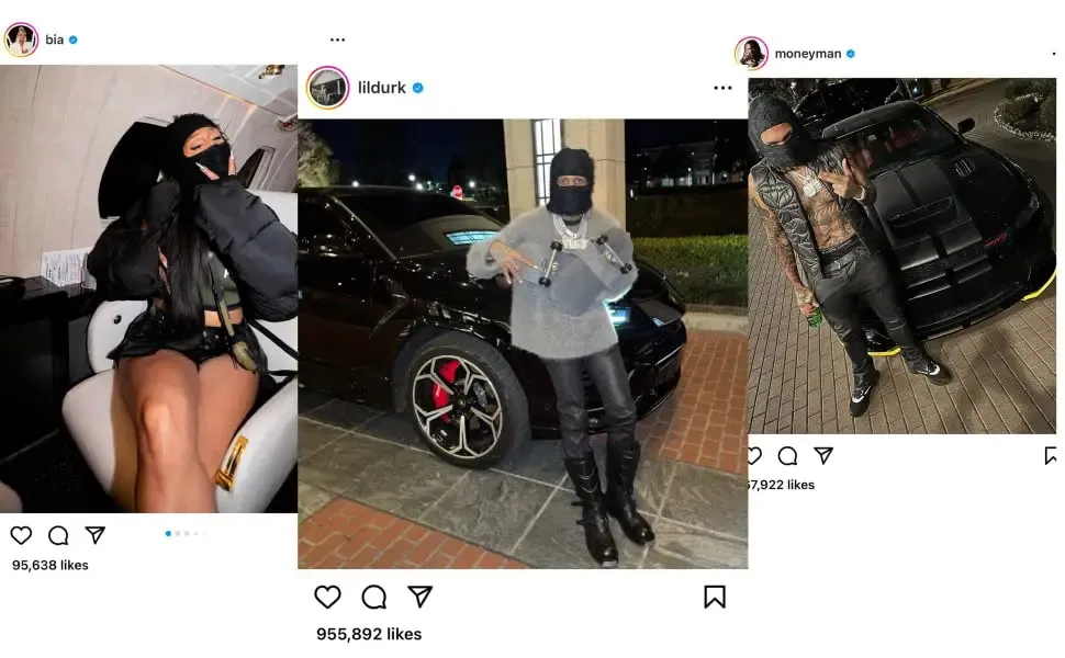 Cycling Cap Mask Balaclava Distressed Knitted Full Face Ski Mask Winter ...