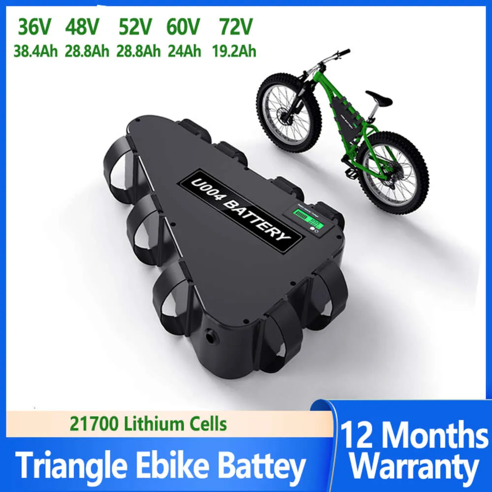 Ebike Battery Triangle U004, 21700 Cell 36V/48V/52V/60V/72V 17.5Ah 35Ah ...