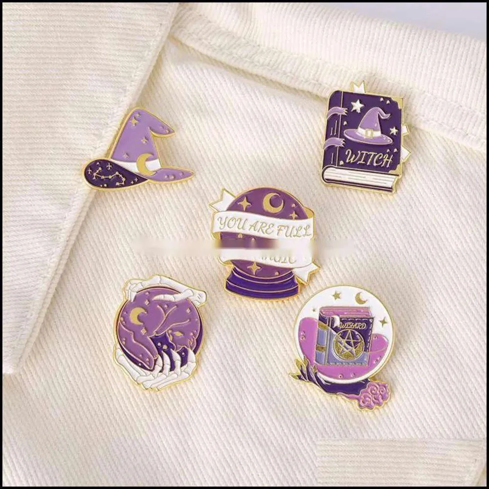 DHgate.com:Purple Enamel Brooch Pin for Women, Fashion Dress Coat Shirt ...