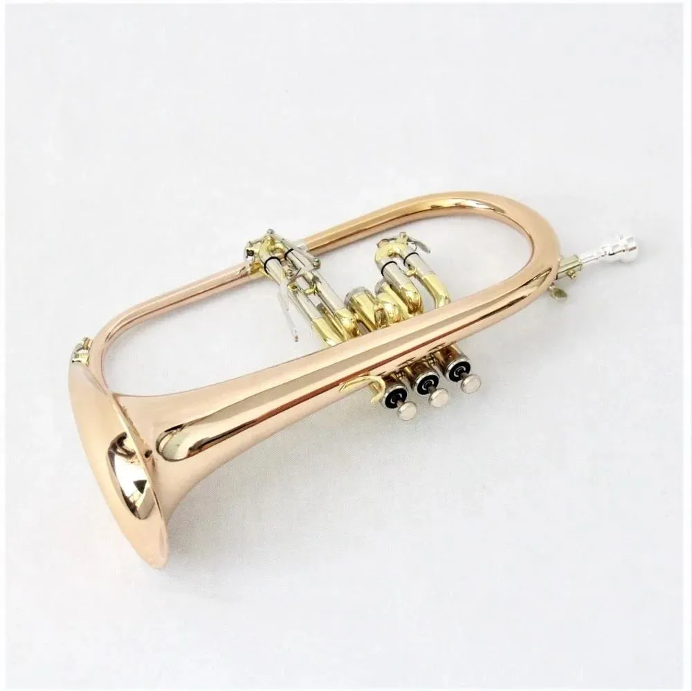 DHgate.com:High-End Rose Gold Flugel Horn with Cupronickel Side Brass ...