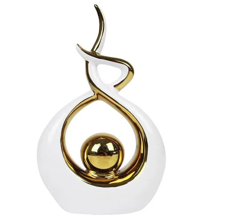 Abstract Decorative Objects: Ceramic Art Figurines, Nordic Style ...