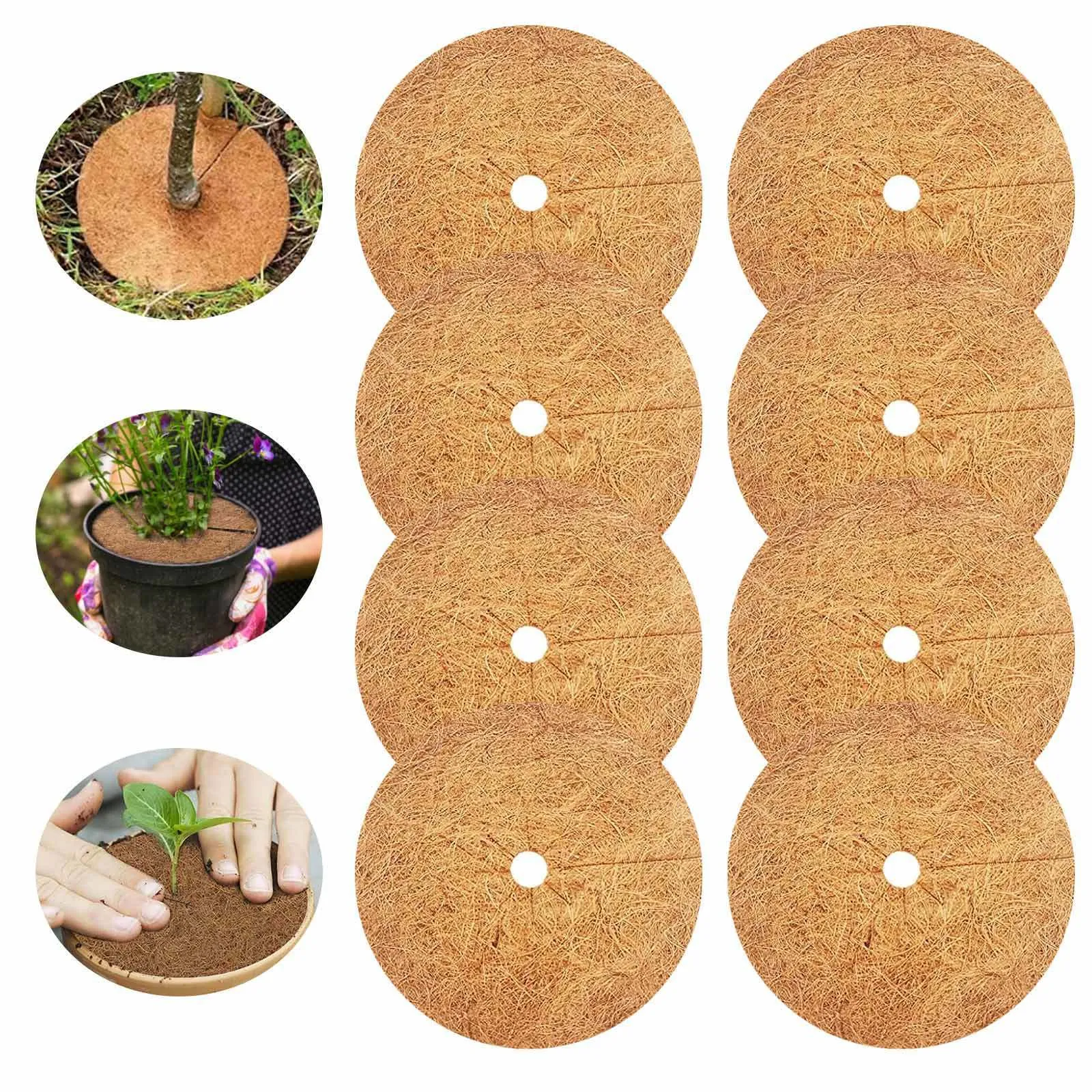 Coconut Fiber Plant Cover Set - 20cm Eco-Friendly Winter Plant ...