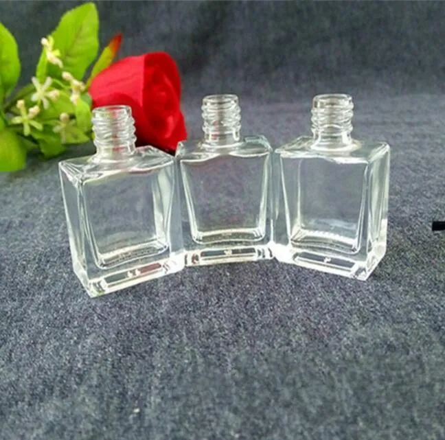 Empty Nail Polish Bottles - 10G Square Glass Vials with Brush, Manicure ...