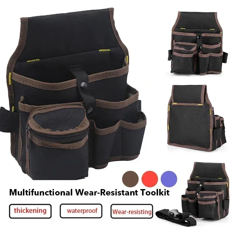 Heavy-Duty Oxford Cloth Tool Waist Pocket - Multi-Functional ...
