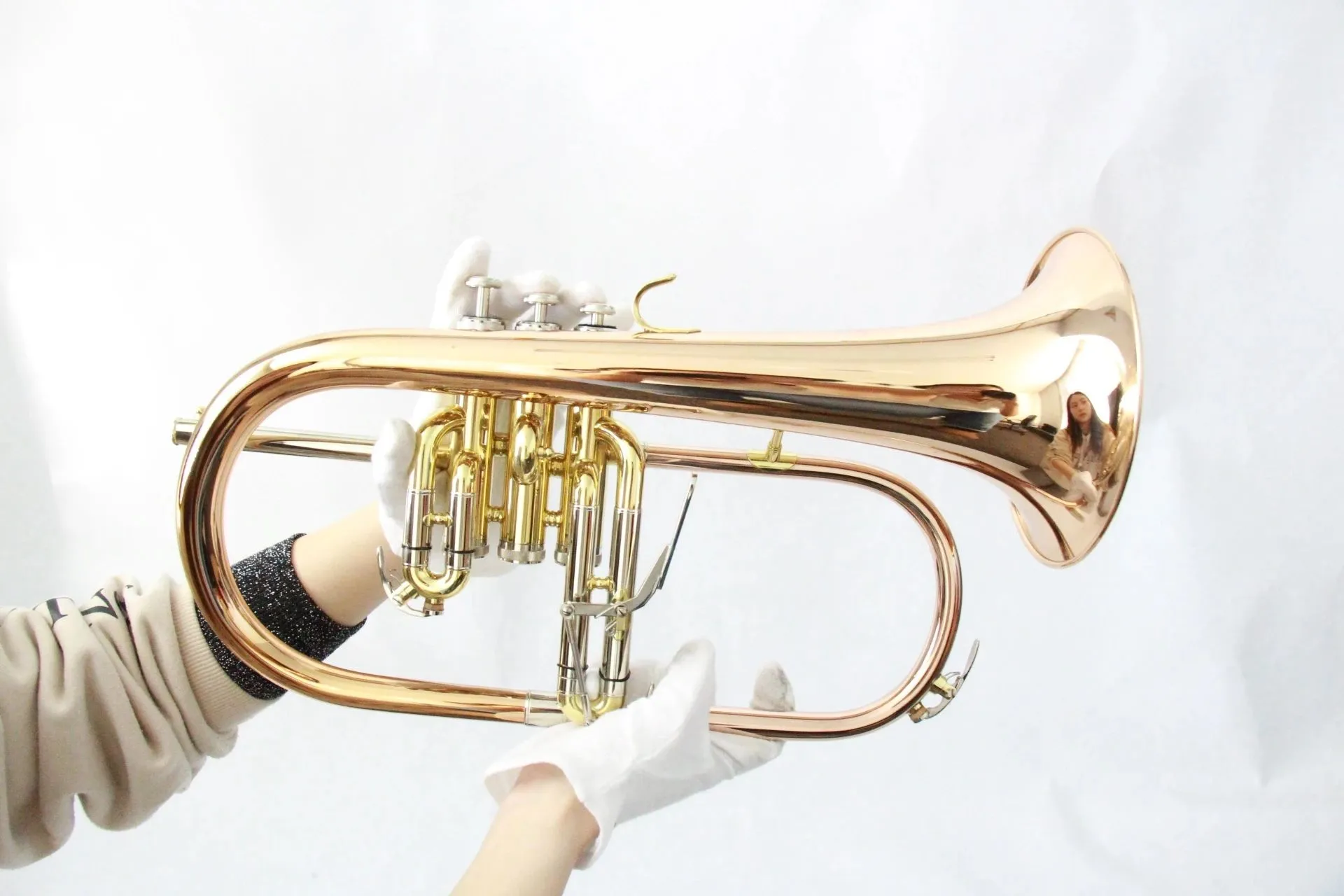 DHgate.com:Gold Lacquer Professional Flugelhorn: High-Quality Brass ...
