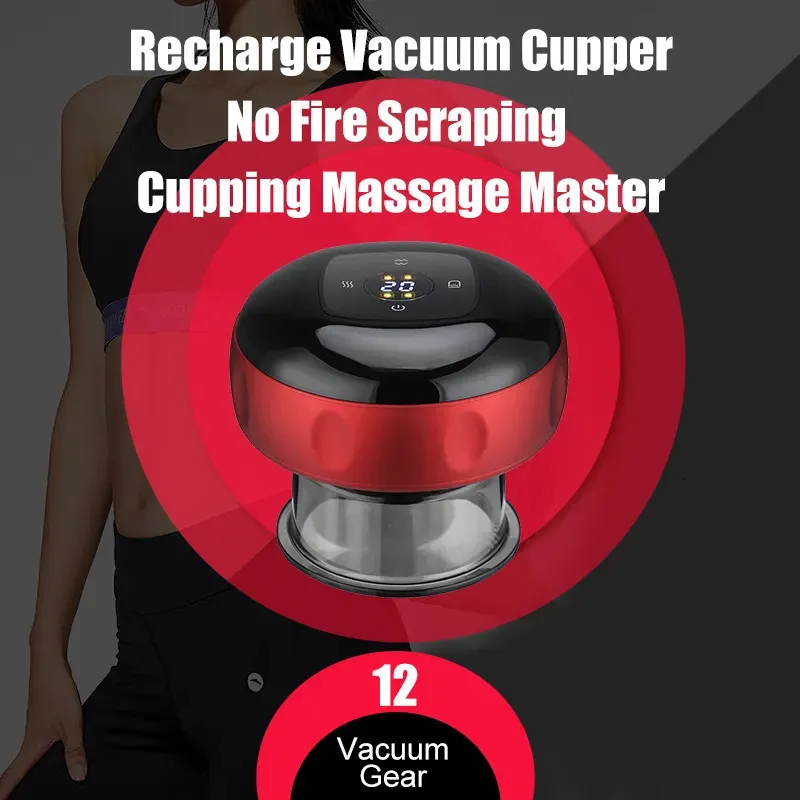 Rechargeable Electric Cupping Therapy Set - Vacuum Massager, Guasha ...