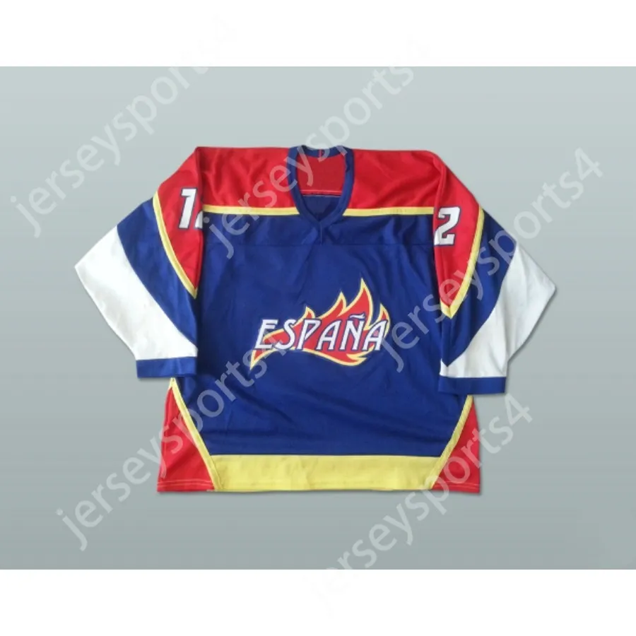 Custom SPAIN ALEJANDRO CALVO Hockey Jersey Top Quality Stitched Design ...