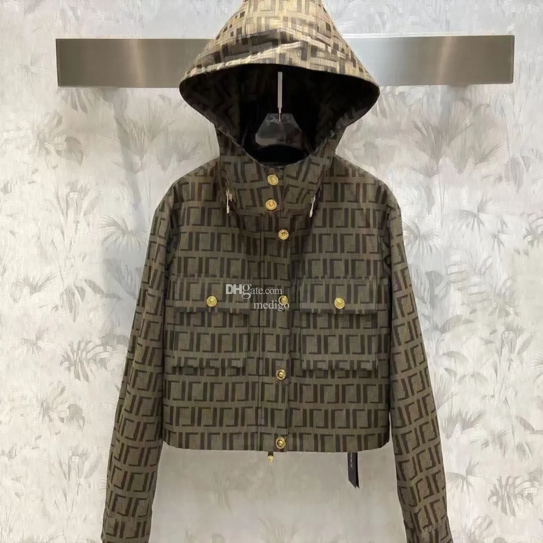 Full Letter Designer Hooded Women's Ladies Jackets Fashionable Long ...