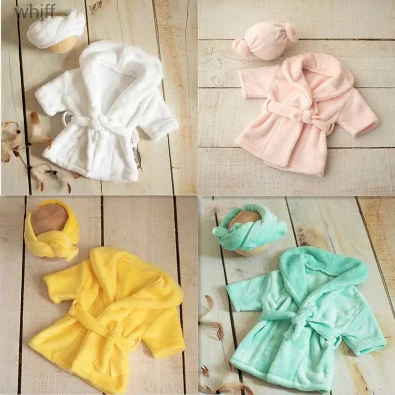 Soft Cotton Baby Bathrobe and Towel Set for Newborn Photography, Baby ...