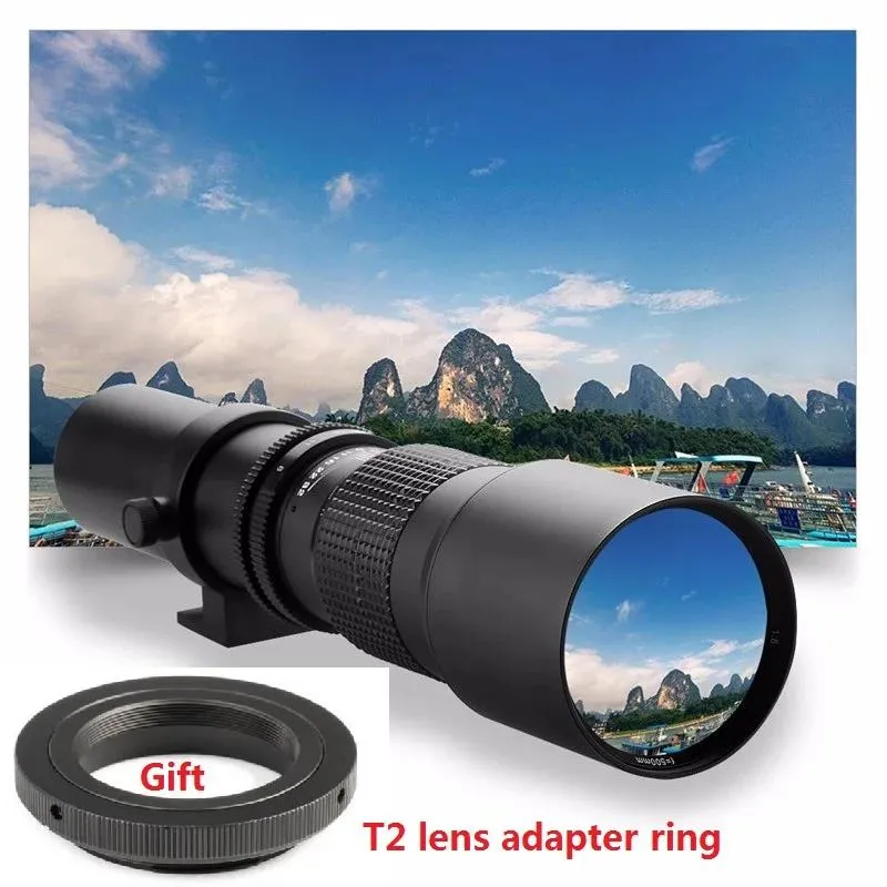 Long Reach 500mm 1000mm F8 Manual Telephoto Prime Lens With 2X ...