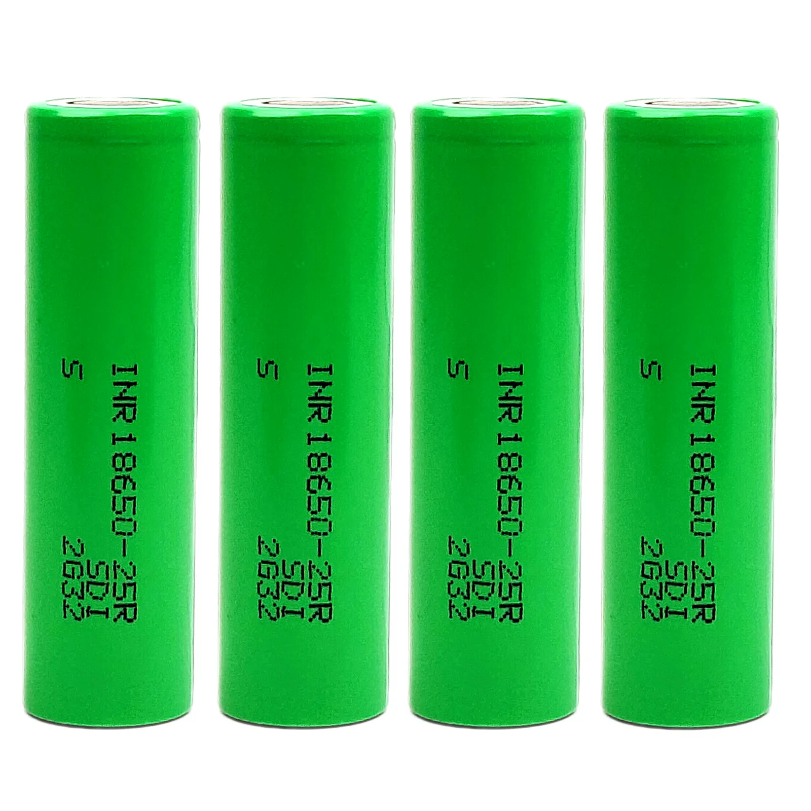 18650 Flat Top Batteries 3.7V 2500mAh Rechargeable Power For LED ...