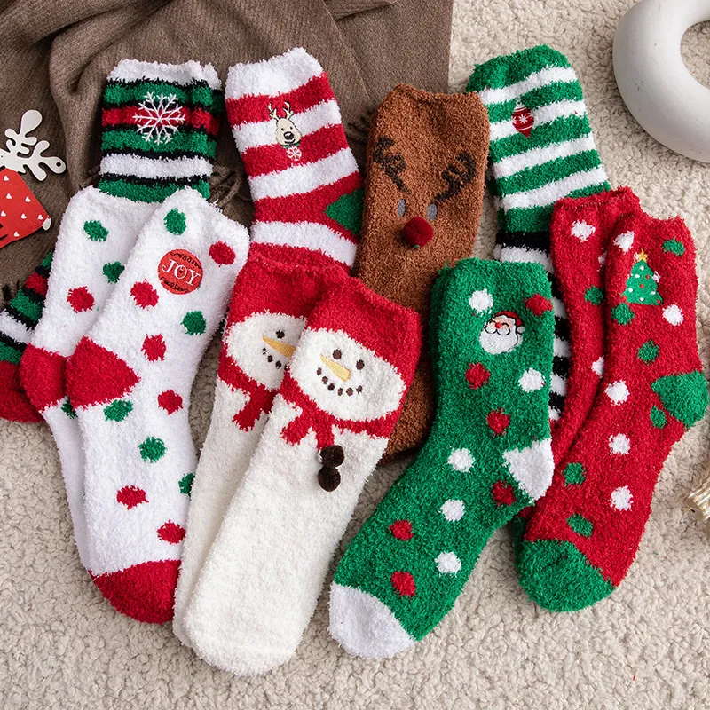 DHgate.com:Christmas Socks Women's Autumn And Winter Mid Length ...