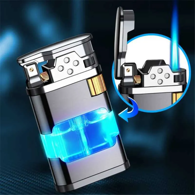 Encendedores 2023 Antorcha Sin Gas Potente Tubo Recto Fuego Jet Llama ...