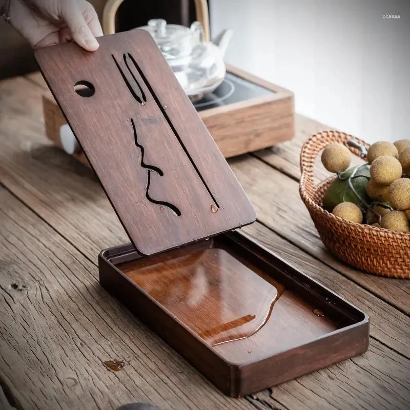 DHgate.com:Japanese Bamboo Tea Tray Set with Drip Tray and Water ...