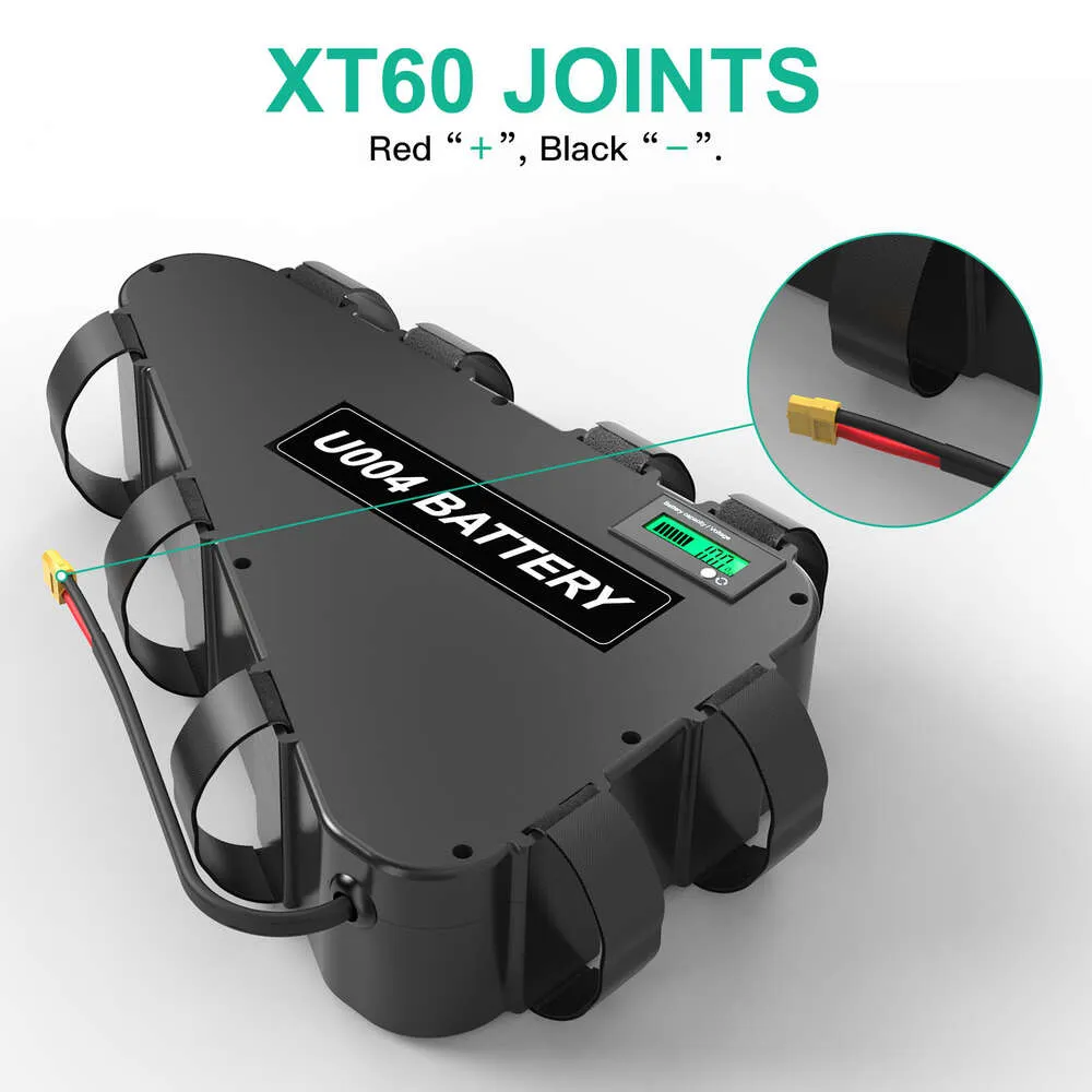 Ebike Battery Triangle Shaped U004 Battery 21700 Cell 36V 48V 52V 60V ...