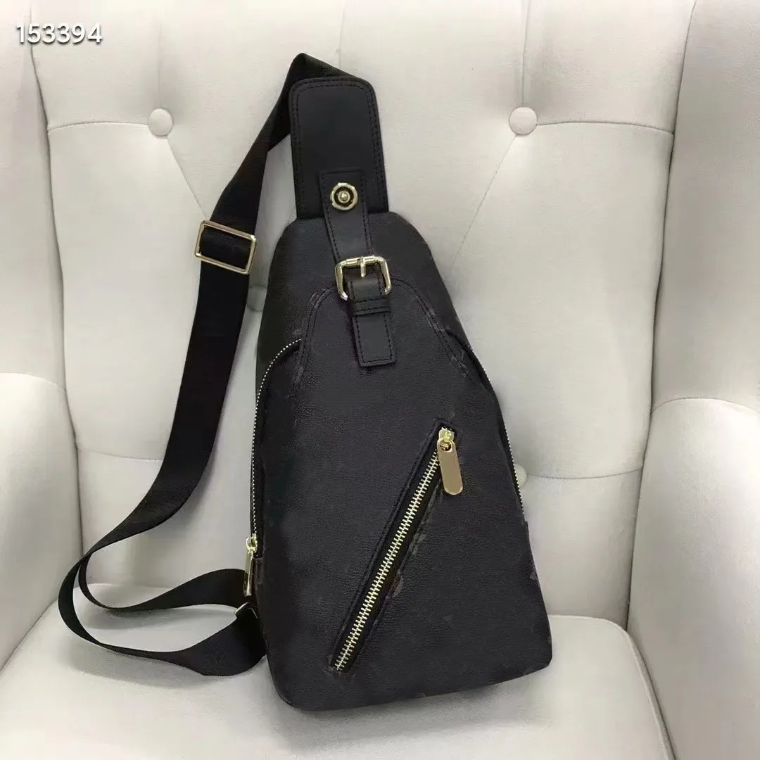 Cowhide Leather Chest Bag For Men, Shoulder Bag, Messenger Bag ...