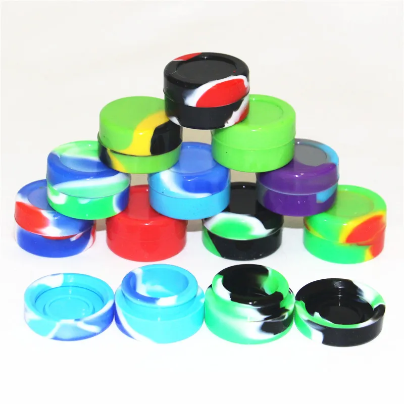 5ml Nonstick Silicone Wax Container Colorful Food Grade Oil Storage ...