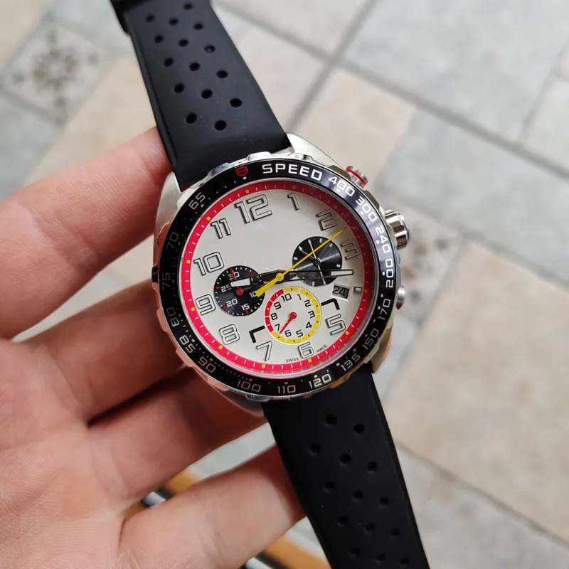 Mens Designer Stainless Steel F1 Sports Watch Fashionable Chronograph ...
