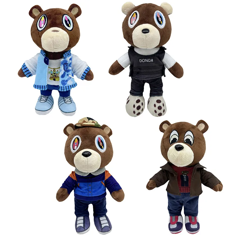 Kanye Bear 26cm Kanye Teddy Bear Plush Toy Cartoon Bear Dolls Stuffed ...
