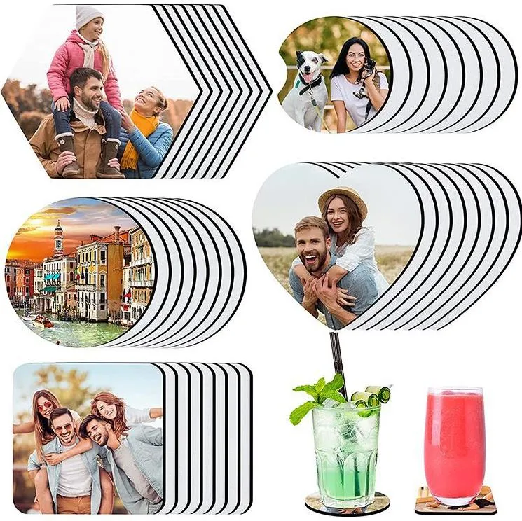 Sublimation Blanks Coasters Cup Holder Blank Mat Printable Heat Press ...