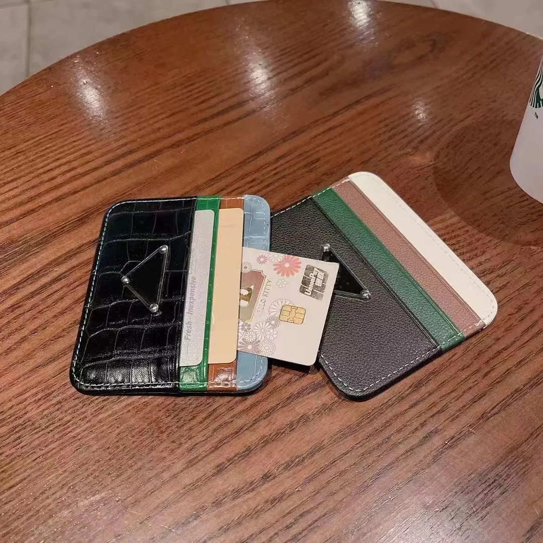 Designer Luxury Fashion men's and women's wallets High-end triangle ...