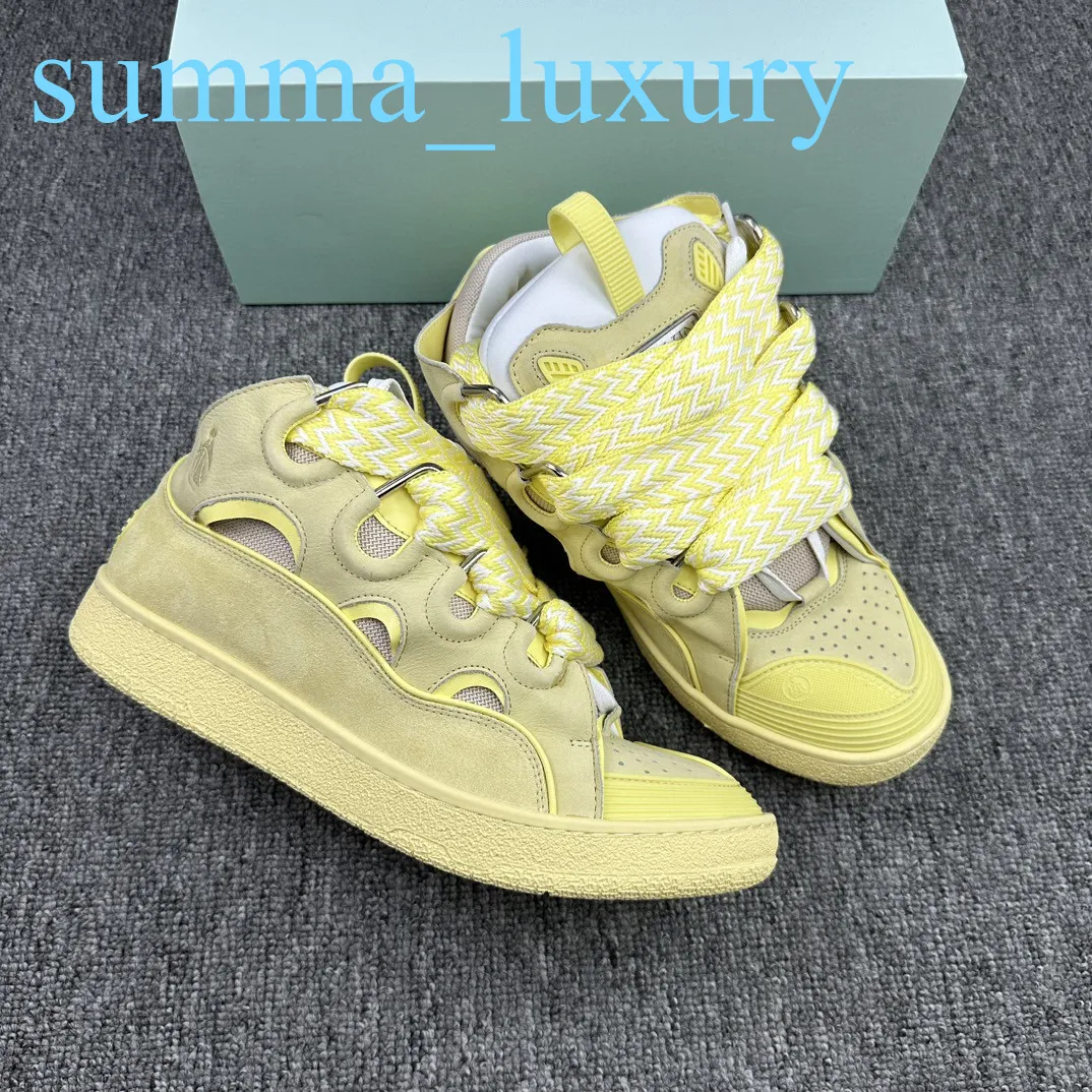 Luxury Lavin Leather Curb Sneakers For Men And Women Designer Sneaker ...