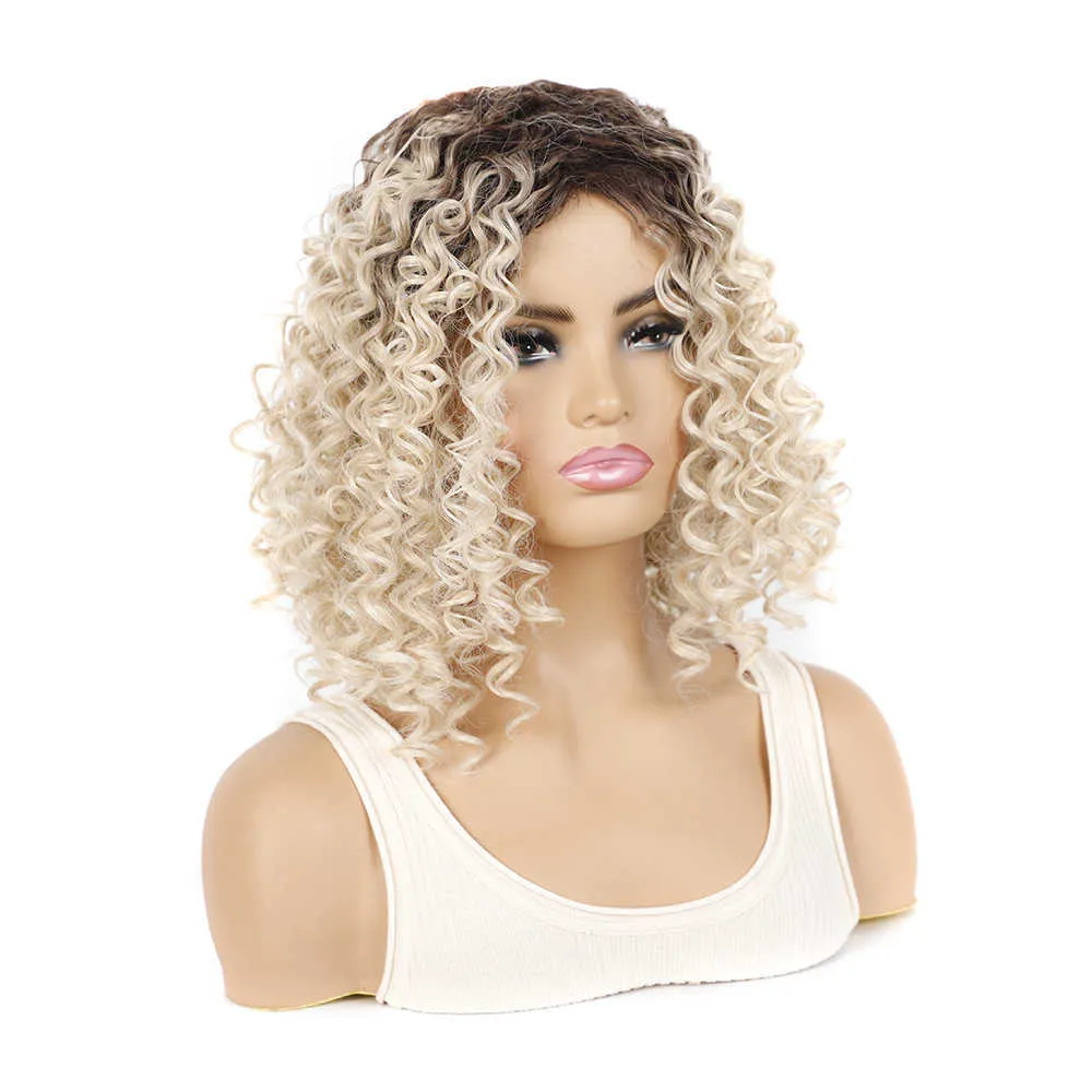 DHgate.com:Short Fluffy Small Curl Deep Curly Wig Headgear for Womens ...