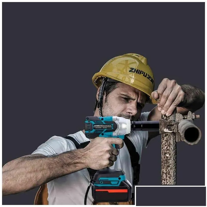 DHgate.com:Power Tool Sets 21V Electric Impact Wrench Brushless Wren ...