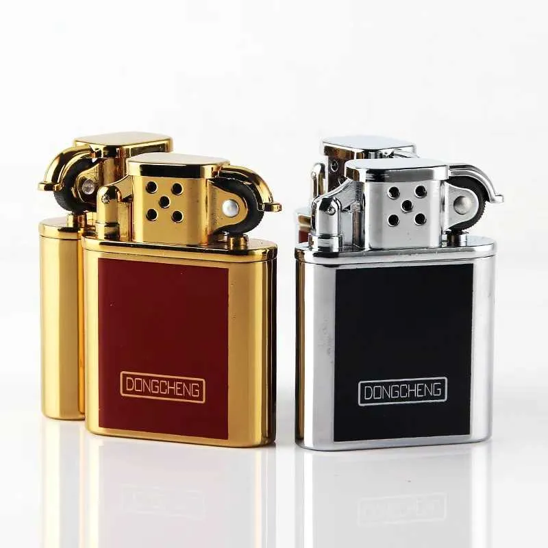 Lighters New Lighter Unusual Metal Grinding Wheel Open Flame Smoking ...