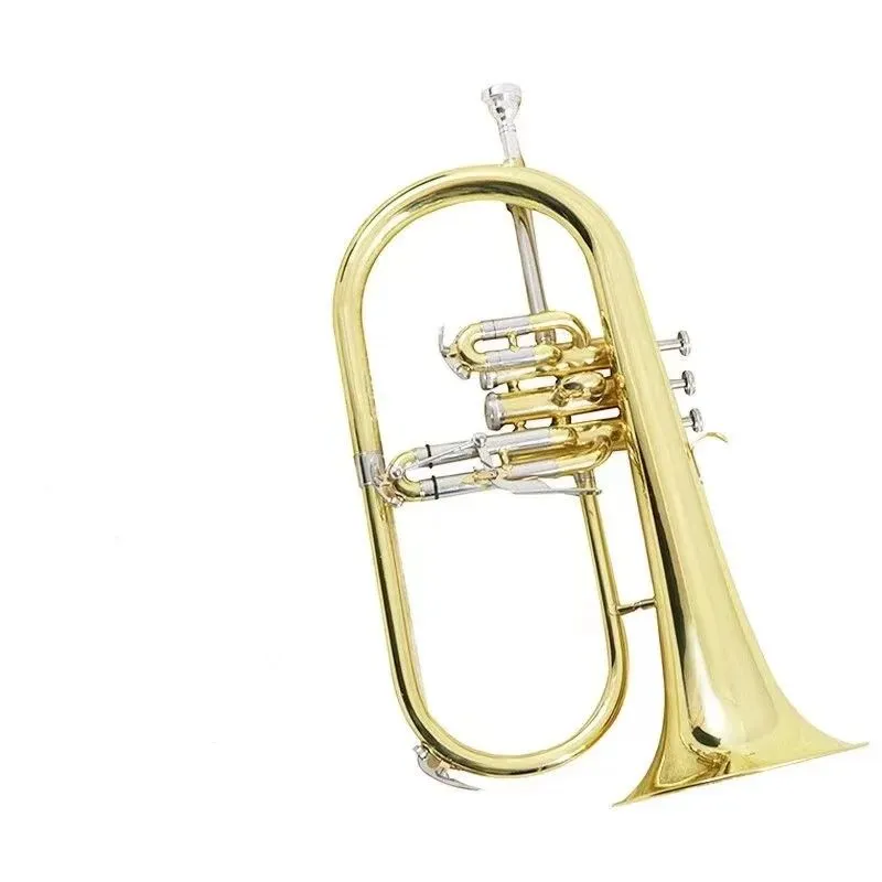 DHgate.com:Gold Plated Flugel Horn, Brass Flugelhorn, Professional ...