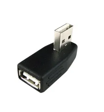 2 Pack USB 2.0 Type A Male To Female Usb Display Adapter Jack 90 Degree ...