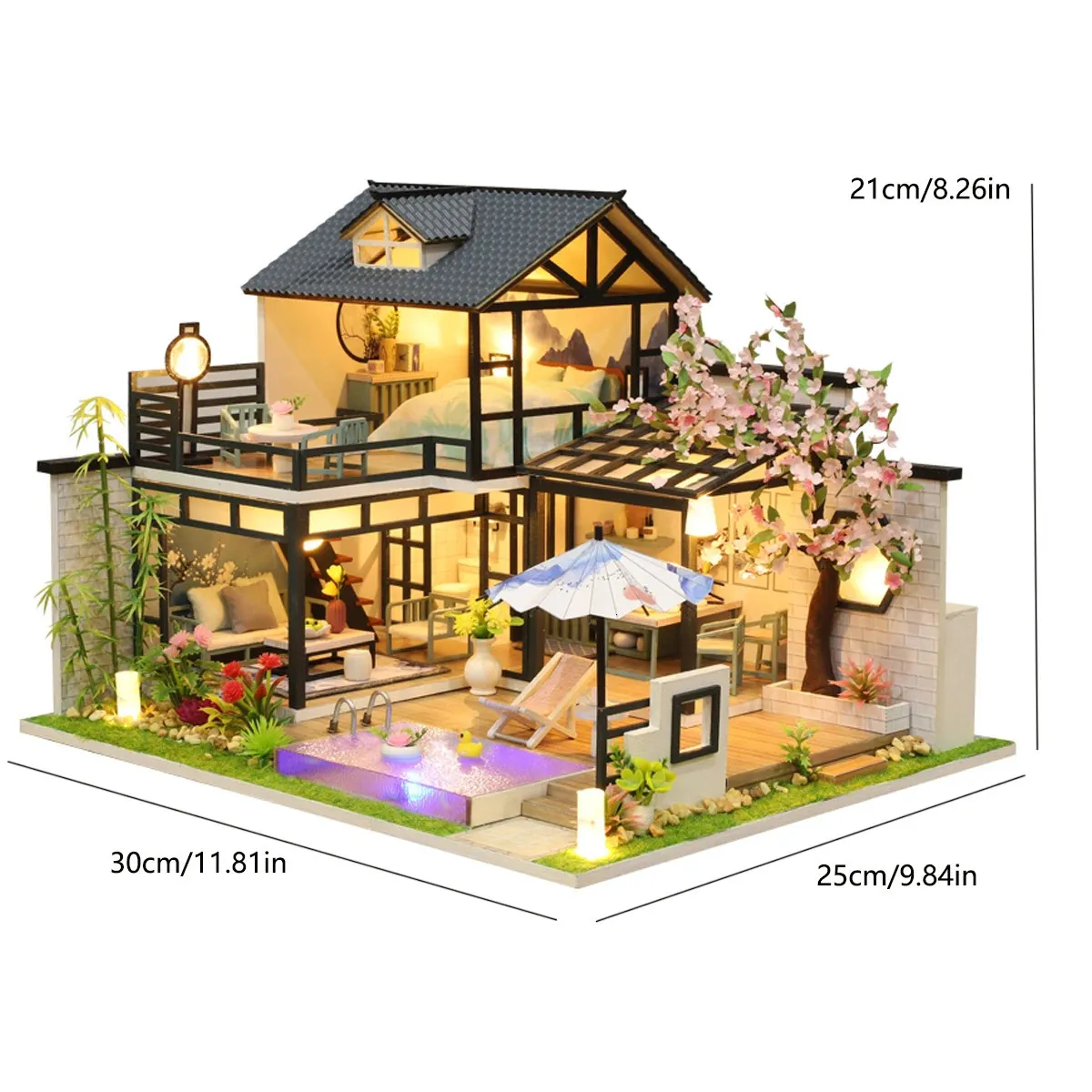 Mini Architecture/Diy House DIY Kit For Doll Production Room Assembly ...