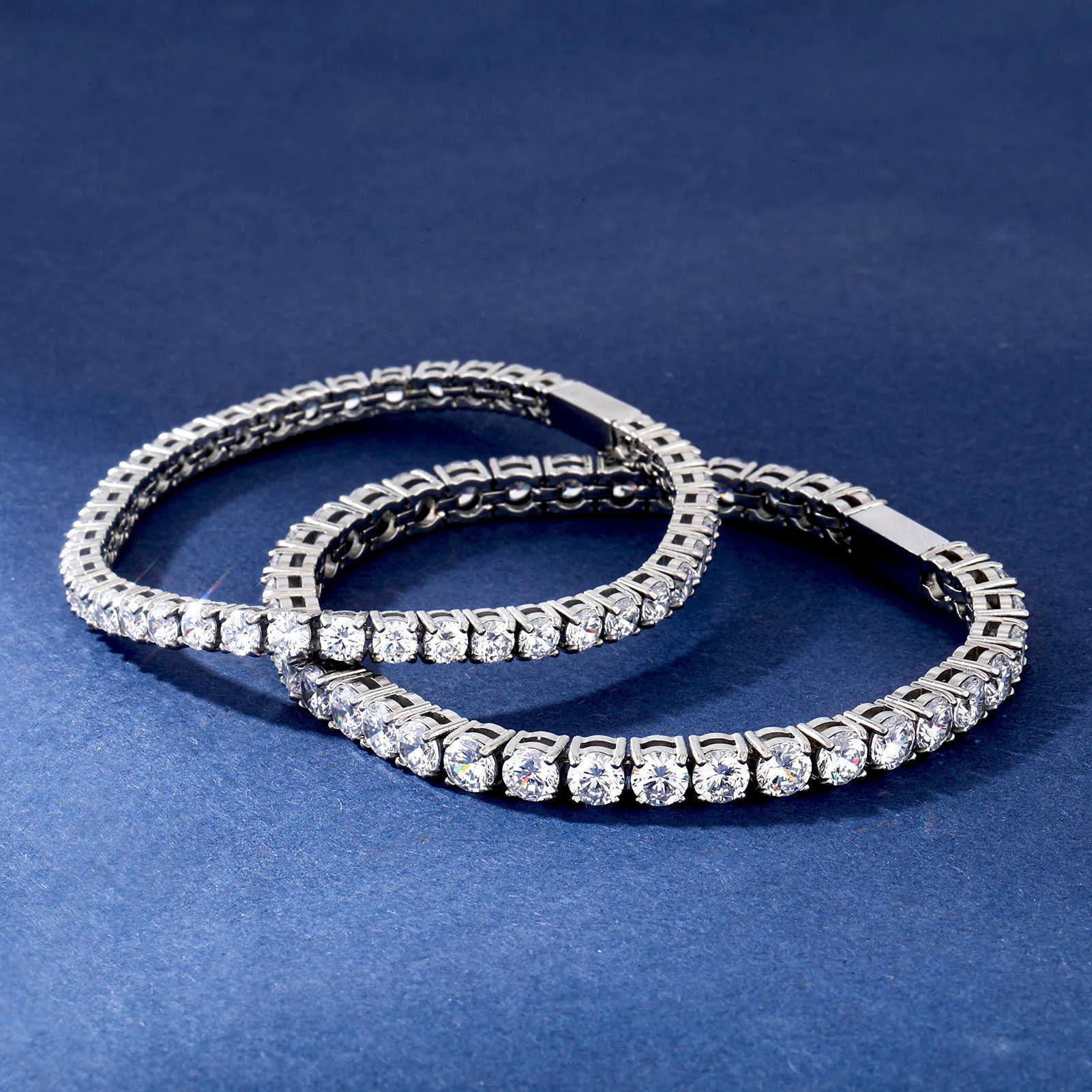 DHgate.com:3A Cubic Zirconia Tennis Bracelet: Full Iced Out Stainless ...
