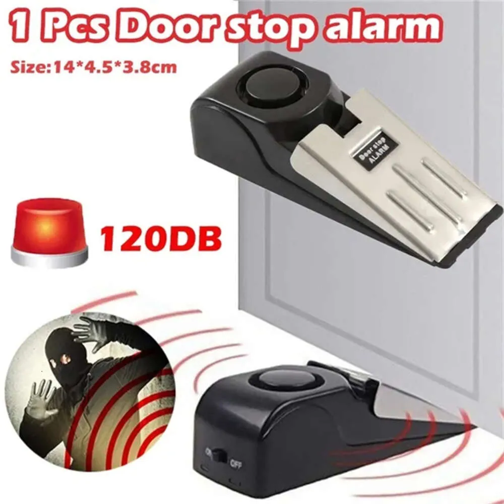 Wireless Door Stop Alarm - 120dB Security Wedge, Portable Home Security ...