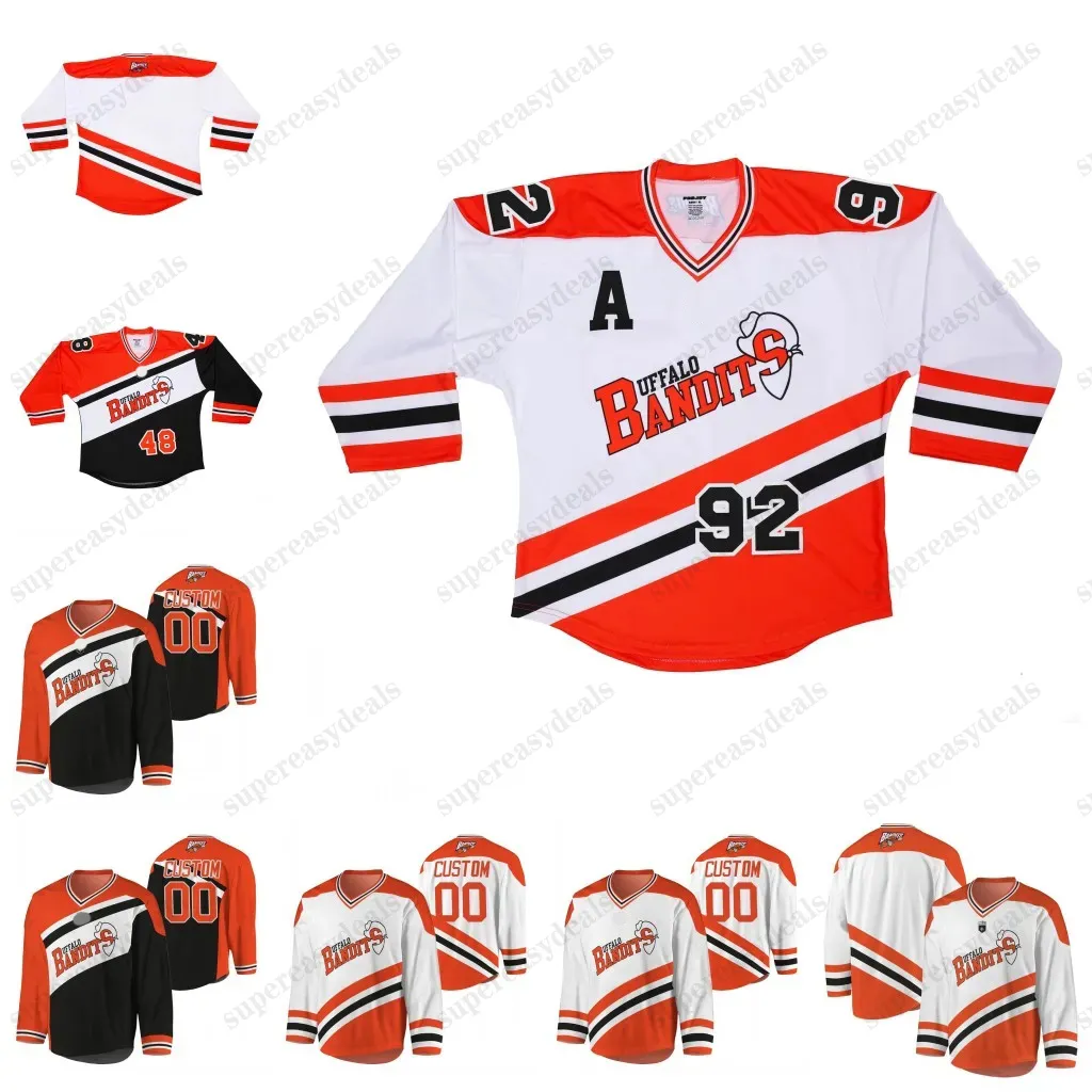 Hockey Jerseys Custom NLLss 2024 Buffalo Bandits Jersey 92 Smith Nanticoke Fraser Byrne Fields ...