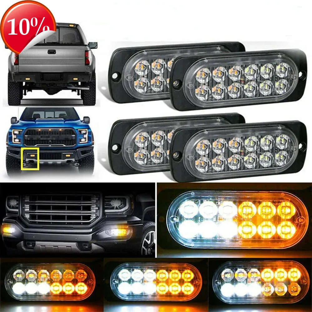 DHgate.com:Ultra-Bright 12-24V Car Side Warning Strobe Lights, 12 LED ...
