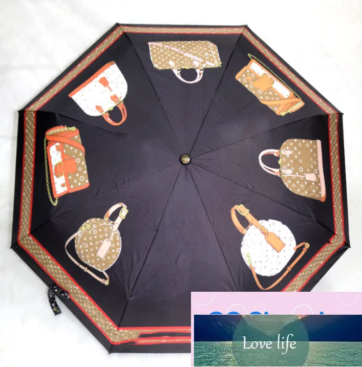 Luxury Fashion Outdoor Umbrellas Designer Printing Folding Umbrella ...