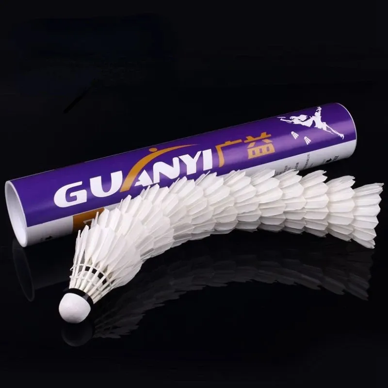 Badminton Shuttlecocks, 12 Pack, Goose Down Feather, Outdoor Sports ...