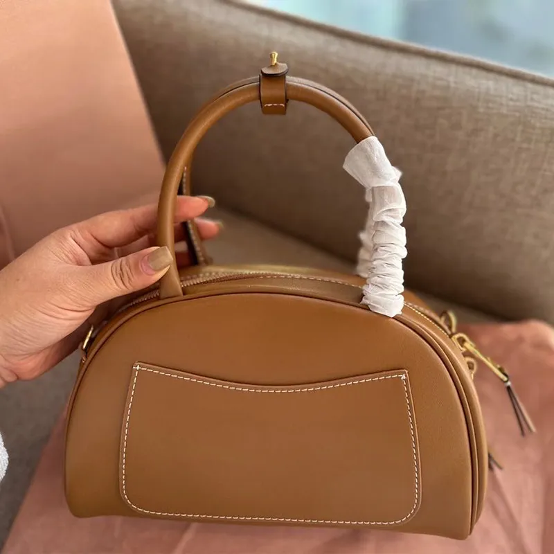 Designer Half Moon Leather Shoulder Bag High Quality, Luxury Shell Bag ...