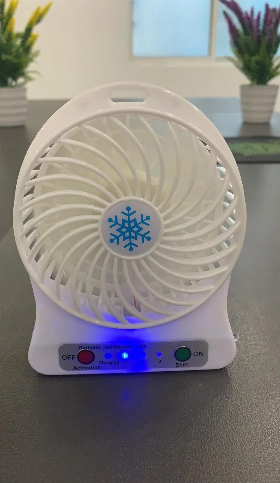 Mini USB Fan - Portable Handheld Rechargeable Fan for Students, Office ...
