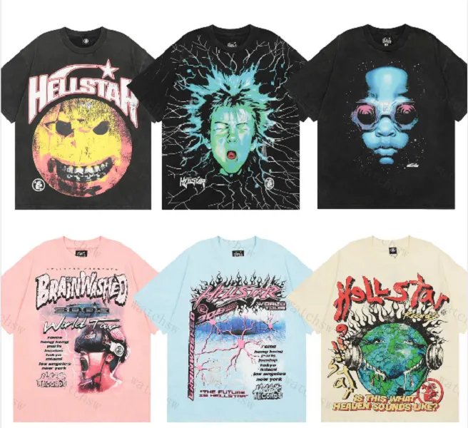 Designer t Shirt Brand Hellstar Men and Women Hell Star Shirts Graphic ...