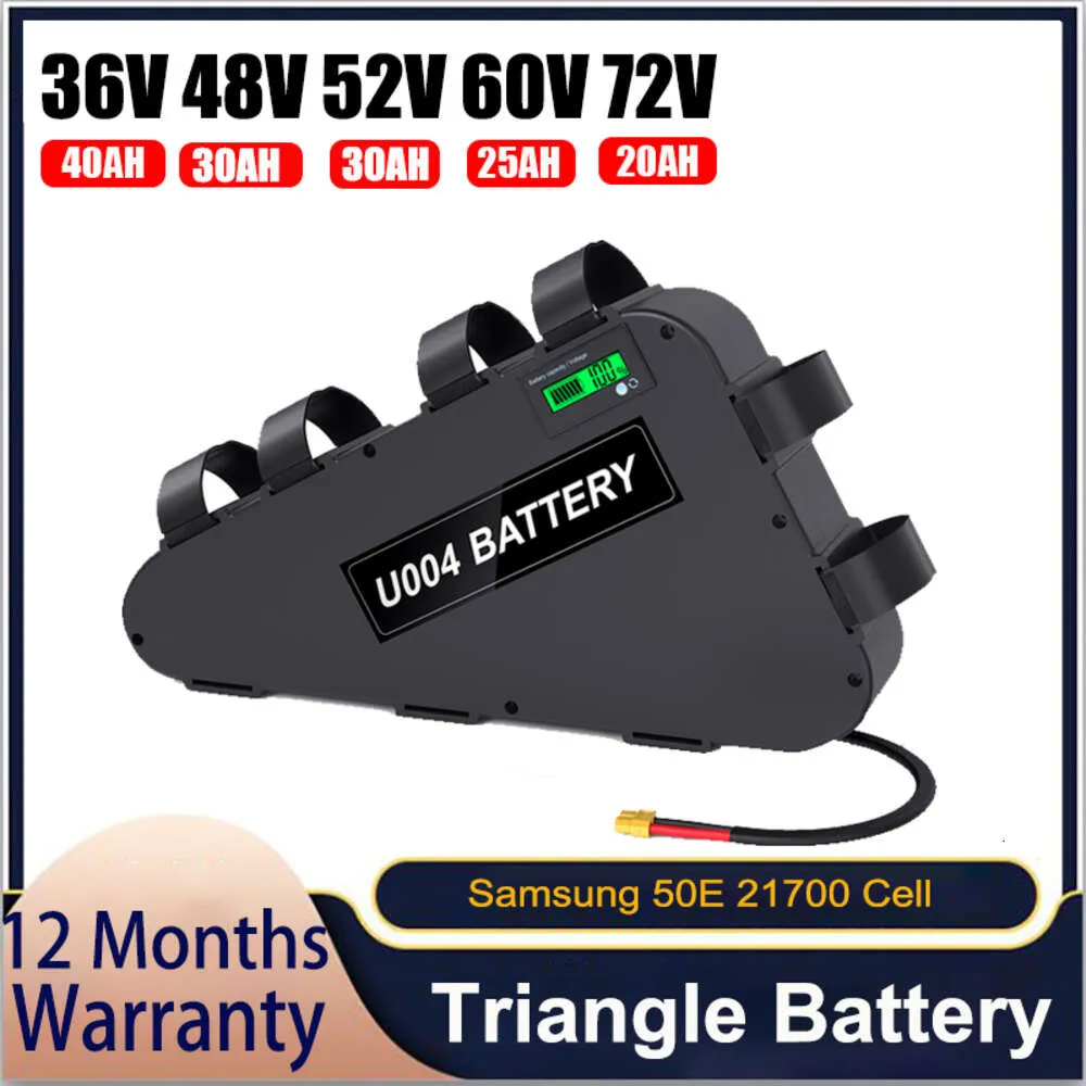 High Capacity Ebike Battery - 48V 36V 52V 60V 72V Options, 21700 Cells ...
