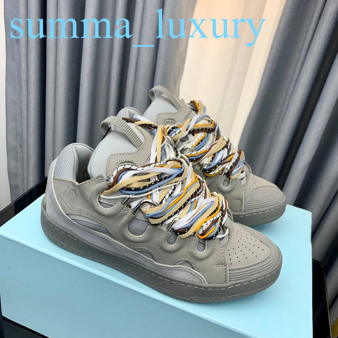 Luxury Lavin Leather Curb Sneakers For Men And Women Designer Sneaker ...