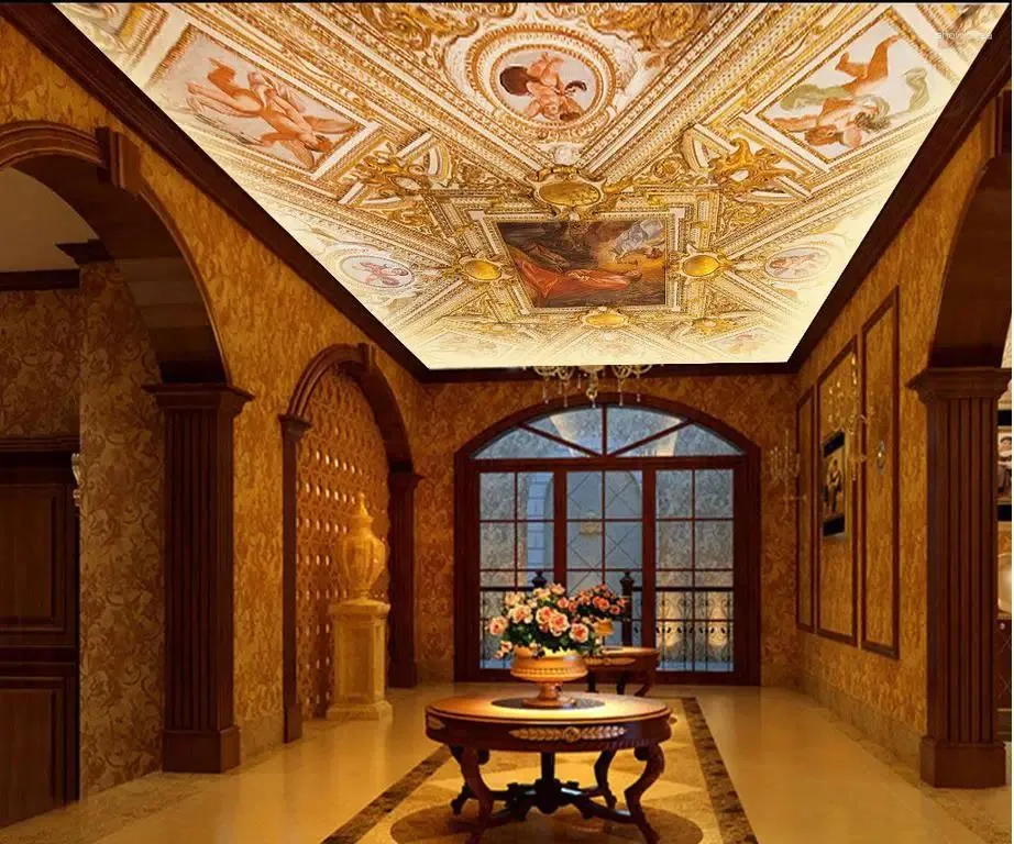 Dome Ceiling Mural Wallpaper | Shelly Lighting
