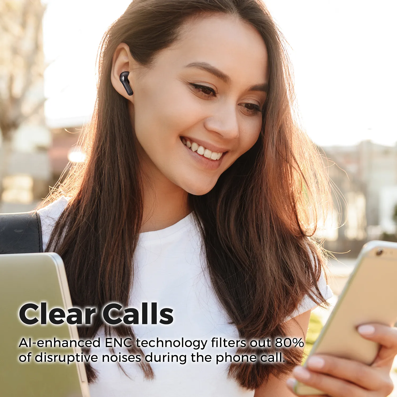 SoundPEATS Life: ANC Wireless Earbuds, Bluetooth V5.2 With 4 Mics For ...