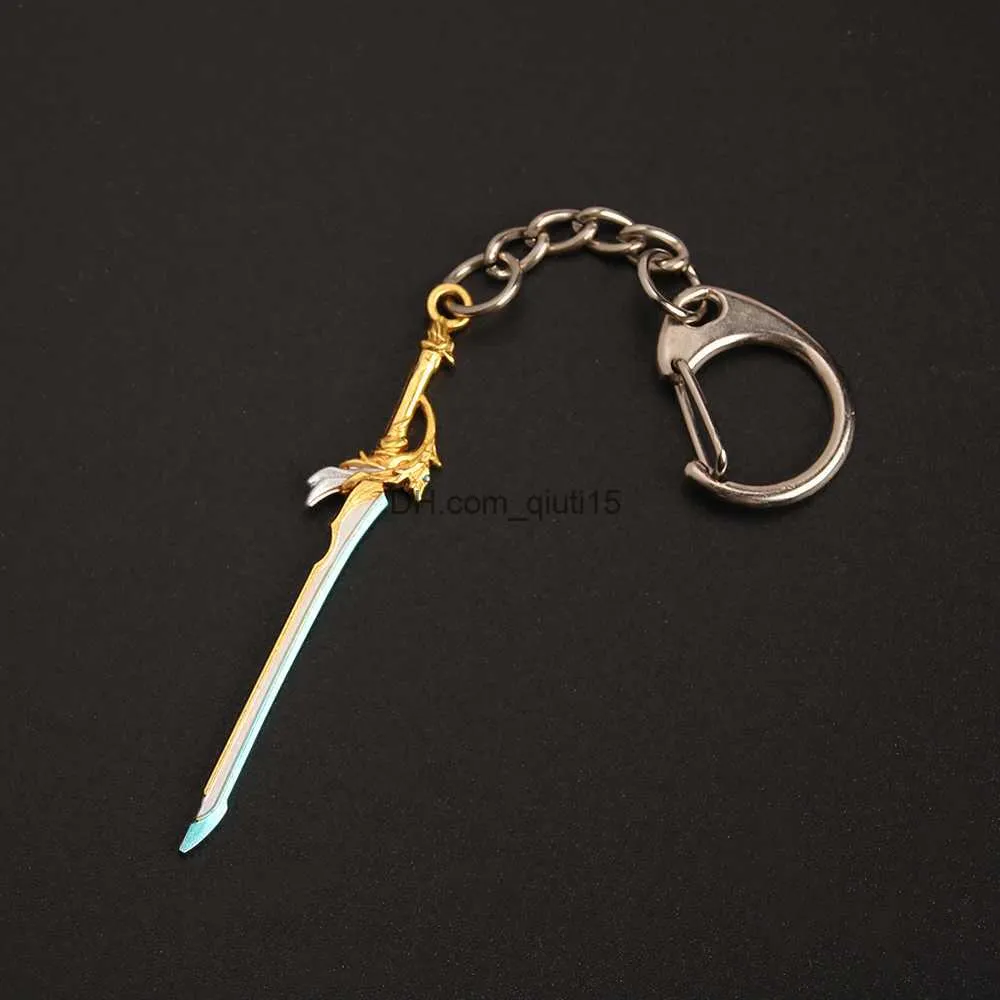 Anime Cartoon Genshin Impact Sword Weapon Keychains For Men Women ...