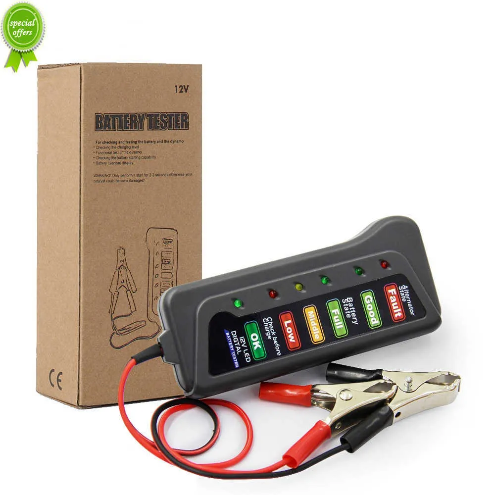 12V Auto Battery Tester with LED Display - Accurate Automotive Battery ...