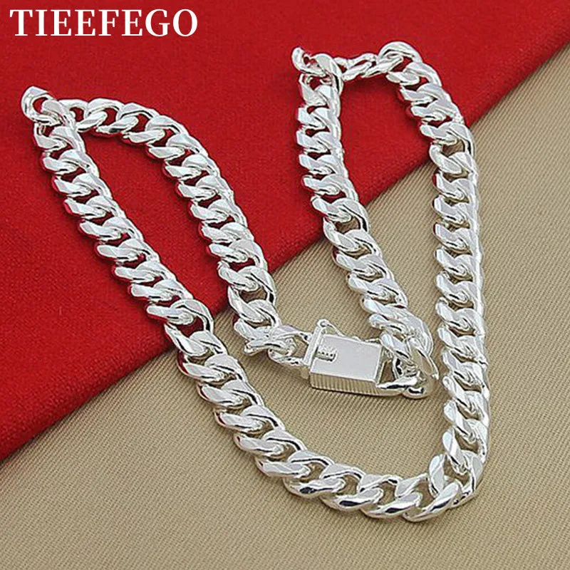 Tieefego Men's 925 Sterling Silver Link Chain... From Datai, $11.4 ...
