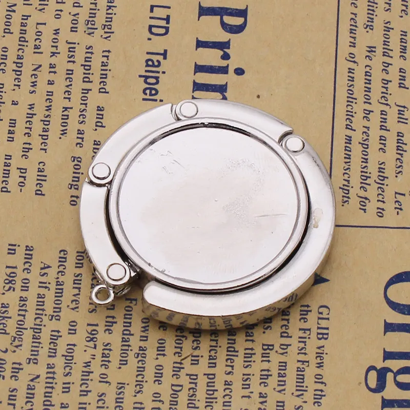 45mm Diameter Metal Foldable Purse Handbag Hook Portable Table Hand Bag ...